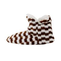 China women Comfy faux fur Warm grid Winter home Boots soft house indoor slippers for sale