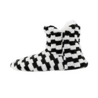 China women Comfy faux fur Warm grid Winter home Boots soft house indoor slippers for sale