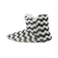 China women Comfy faux fur Warm grid Winter home Boots soft house indoor slippers for sale