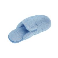 China women lovely pink fluffy house indoor slippers with TPR sole faux fur slippers for sale