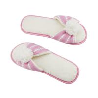 China autumn and winter women pink fluffy fur house indoor slides  slippers lovely open toe house shoes for sale