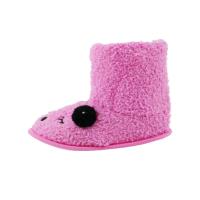 China Lovely Soft Plush faux fur  Washable Home boots children house Indoor Slippers for sale