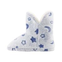 China women house indoor non-slip slippers winter thick warm plush home boots for sale