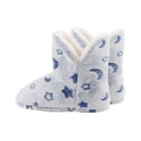 China women house indoor non-slip slippers winter thick warm plush home boots for sale