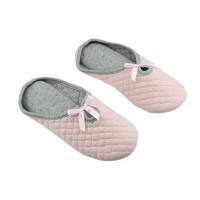 China Stylish soft sole winter plush slippers house indoor bowknot slipper for sale