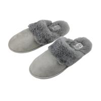 China New fashion women winter house indoor slippers relax faux fur warm plush slippers for sale