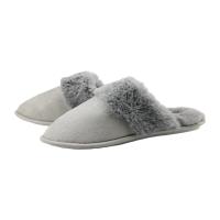China New fashion women winter house indoor slippers relax faux fur warm plush slippers for sale