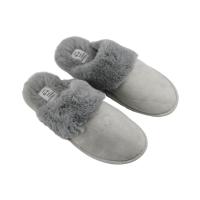 China New fashion women winter house indoor slippers relax faux fur warm plush slippers for sale