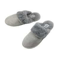 China New fashion women winter house indoor slippers relax faux fur warm plush slippers for sale