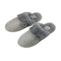 China New fashion women winter house indoor slippers relax faux fur warm plush slippers for sale