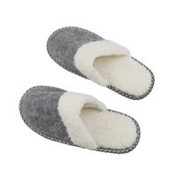 China Women's Velour Closed Toe Scuff Open Back Slippers Embroidery Decoration Winter Warm Slipper for sale