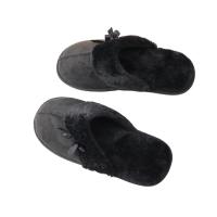 China cute bow lady indoor slippers women non-slipy warm home scuff slipper for sale