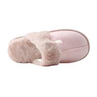 China cute bow lady indoor slippers women non-slipy warm home scuff slipper for sale