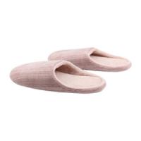 China lovely pink chenille scuff women warm home slippers winter non-slip lady slippers for sale