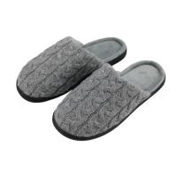 China Women Slip-On Cozy Warm Knitted Upper house Indoor Winter home Thick faux fur Slippers for sale