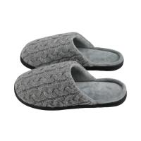 China Women Slip-On Cozy Warm Knitted Upper house Indoor Winter home Thick faux fur Slippers for sale
