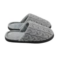 China Women Slip-On Cozy Warm Knitted Upper house Indoor Winter home Thick faux fur Slippers for sale