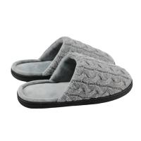 China Women Slip-On Cozy Warm Knitted Upper house Indoor Winter home Thick faux fur Slippers for sale