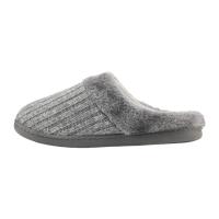 China new Style Cotton pure color  women  Winter knitted fabric House indoor Slippers for sale