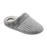 China new Style Cotton pure color  women  Winter knitted fabric House indoor Slippers for sale