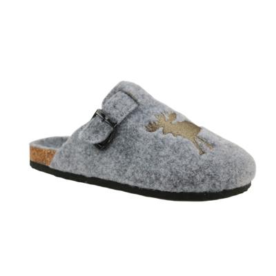 China Ladies New Style Popular Soft Wooden Sole  slippers Women  Metal Buckles  Comfortable Casual Slippers for sale