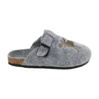 China Ladies New Style Popular Soft Wooden Sole  slippers Women  Metal Buckles  Comfortable Casual Slippers for sale