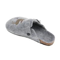 China Ladies New Style Popular Soft Wooden Sole  slippers Women  Metal Buckles  Comfortable Casual Slippers for sale