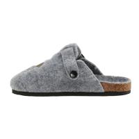 China Ladies New Style Popular Soft Wooden Sole  slippers Women  Metal Buckles  Comfortable Casual Slippers for sale