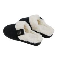 China Women Winter  buttons decoration Slipper Fluffy Slip On House Slippers Soft house Indoor Slipper for sale