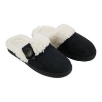 China Women Winter  buttons decoration Slipper Fluffy Slip On House Slippers Soft house Indoor Slipper for sale