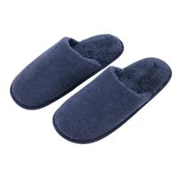 China men Winter Cozy Slippers Soft Plush Warm Slip On House Shoes Anti-Slip Fluffy Fur Indoor Bedroom Slippers for sale