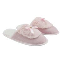 China New fashion women winter indoor relax faux fur slippers warm trendy plush slippers for sale