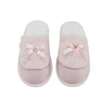 China New fashion women winter indoor relax faux fur slippers warm trendy plush slippers for sale