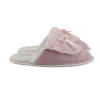 China New fashion women winter indoor relax faux fur slippers warm trendy plush slippers for sale