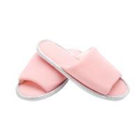 China Flat Pure Color EVA Slippers Women Spring Open Toe Slippers Breathable for sale