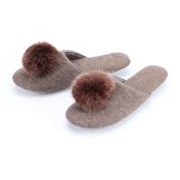 China Autumn Winter Warm Ladies House Slipper Knitted Cozy Slip On Memory Foam for sale