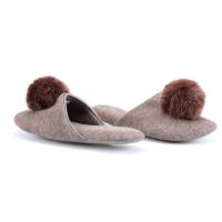 China Autumn Winter Warm Ladies House Slipper Knitted Cozy Slip On Memory Foam for sale