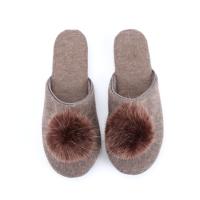 China Autumn Winter Warm Ladies House Slipper Knitted Cozy Slip On Memory Foam for sale