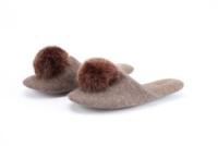 China Autumn Winter Warm Ladies House Slipper Knitted Cozy Slip On Memory Foam for sale