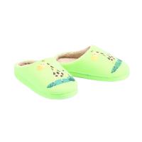 China children kids cute giraffe printed design winter warm fluffy plush green house indoor slippers for sale