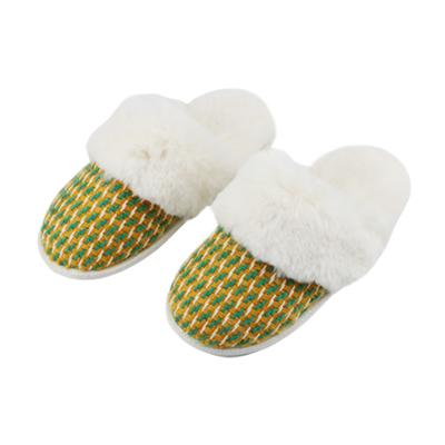 China Winter Cozy Slipper Shoes Soft Plush Warm  Bedroom Anti Slip Fluffy Slipper Shoes for sale