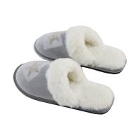 China Fashion Winter Women Slipper Shoes Flannel Faux Fur Pentagram  Indoor for sale