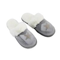 China Fashion Winter Women Slipper Shoes Flannel Faux Fur Pentagram  Indoor for sale