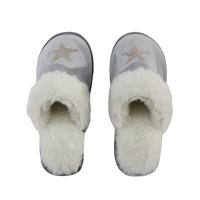 China Fashion Winter Women Slipper Shoes Flannel Faux Fur Pentagram  Indoor for sale
