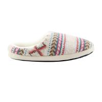 China TPR Soft Sole Women Slipper Shoes Spring Indoor Knitted Fabric for sale