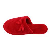 China Plush Upper Material Comfortable Women Slippers Red Spring Indoor Soft for sale