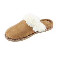 China Classic men winter house indoor slippers cheap plush slippers fluffy faux fur slippers for sale