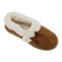 China Memory Foam Women Casual Flat Shoes Faux Suede Footwear Slippers Warm for sale