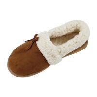China Memory Foam Women Casual Flat Shoes Faux Suede Footwear Slippers Warm for sale