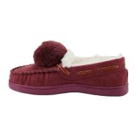China Memory Foam Flat  Slippers Suede Faux Fur Lined Indoor Outdoor Flat Shoes for sale